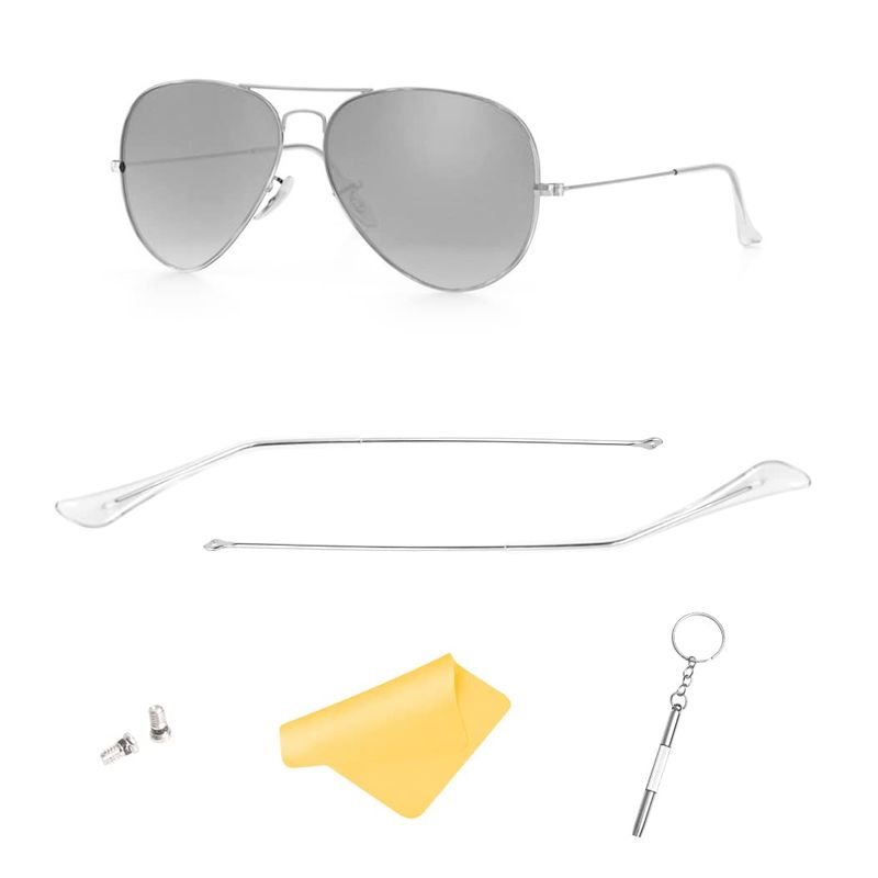 FOOUS Replacement Arm Temple Tips for Ray-Ban Aviator RB3025 Sunglasses ...