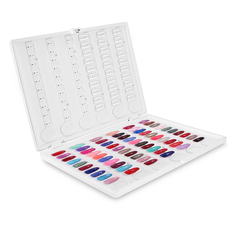 Nail Display Book C10 Nail Color Swatch Book, 120 Colour Nail Polish ...