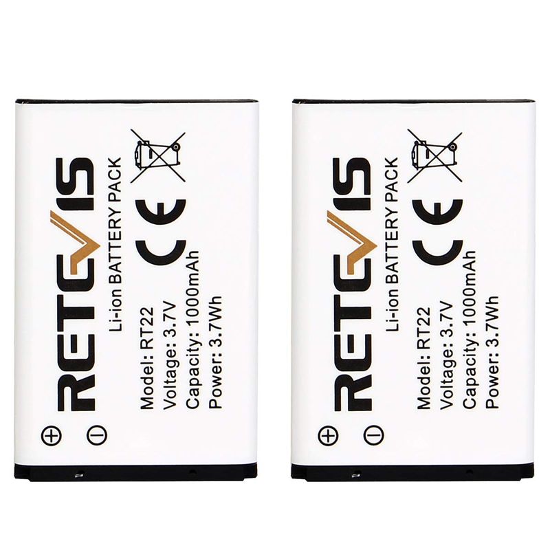 Retevis RT22 RT22S RT15 RT19 Battery Walkie Talkie Original Li-ion ...