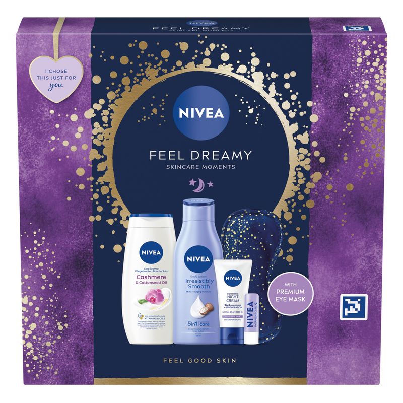 NIVEA Feel Dreamy Gift Set (5 Products), Women's Gift Set with Beauty ...
