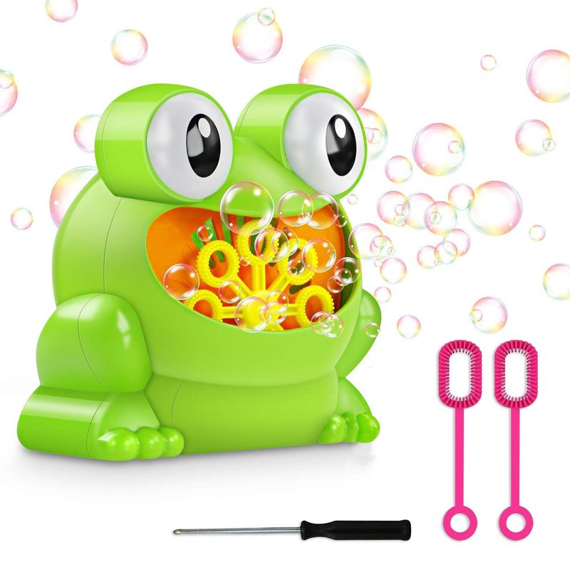 Automatic Bubble Machine, Bubble Blower Toys for Kids, Frog Bubble ...