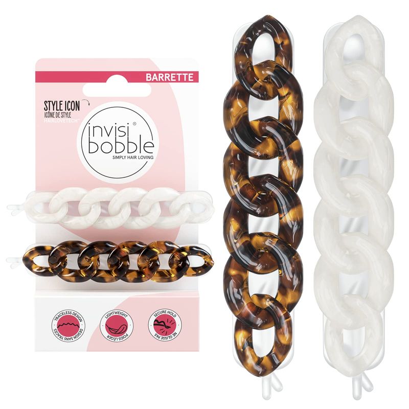 invisibobble Hair Barrette Clip, Too Glam to Give a Damn, 2 Pack ...