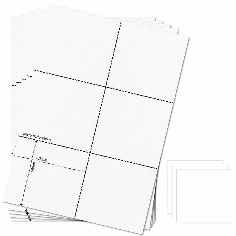OfficeGear Event Badge Insert Cards 6-up [25 Sheets 150 Pack] 99x105mm ...