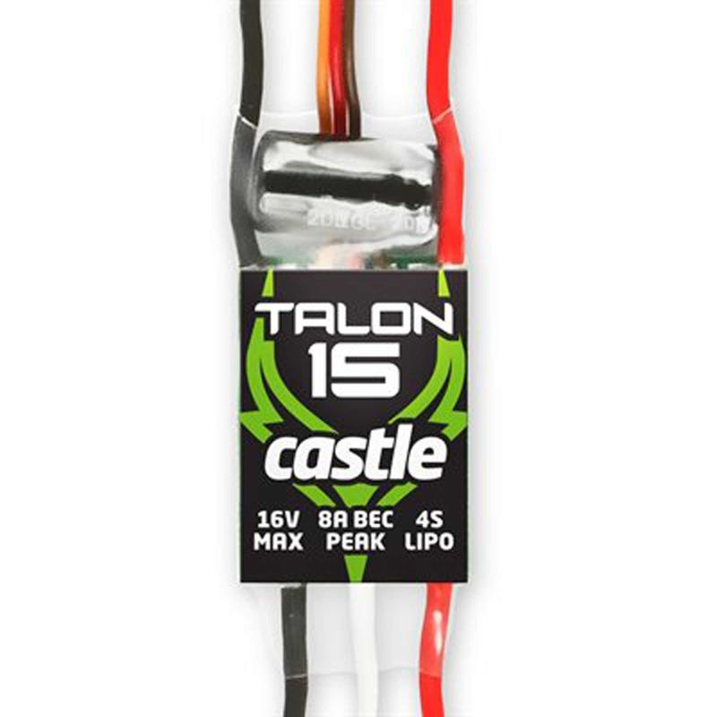 Castle Creations Talon 15 Amp Electronic Speed Controller with Heavy ...