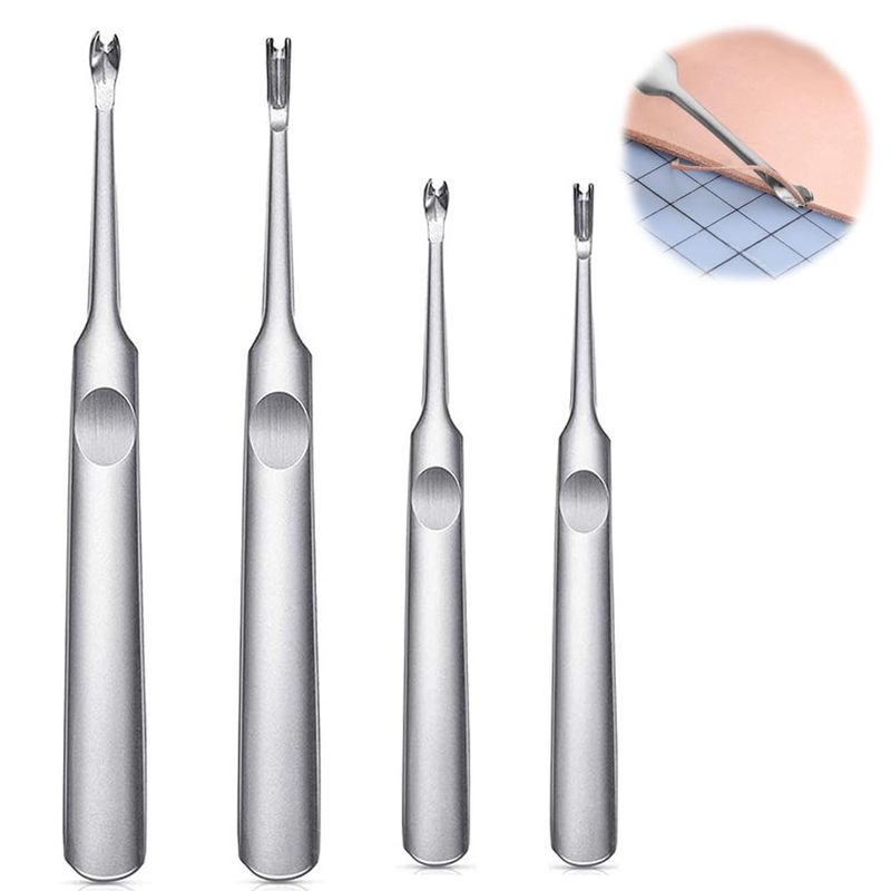 Leather Craft, Edge Removal, Grooving, Leather Tools, Set of 4, 4 Types ...