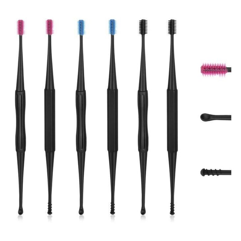 Q-Grips Ear Wax Removal-Spiral Ear Wax Removal Tool, 6PCS Reusable ...