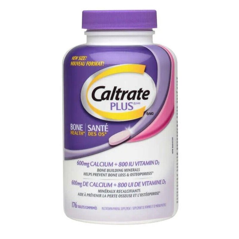 Caltrate PLUS Bone Health Supplement with 800 IU Vitamin D3 Tablets ...