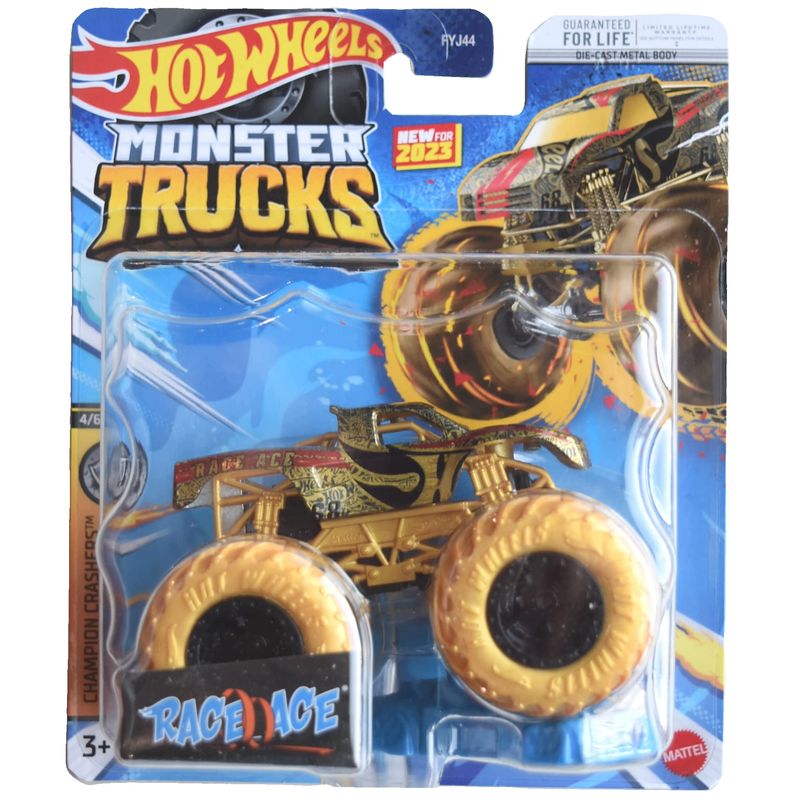 Hot Wheels Monster Trucks Race Ace, Champion Crashers 4/6 Connect and ...