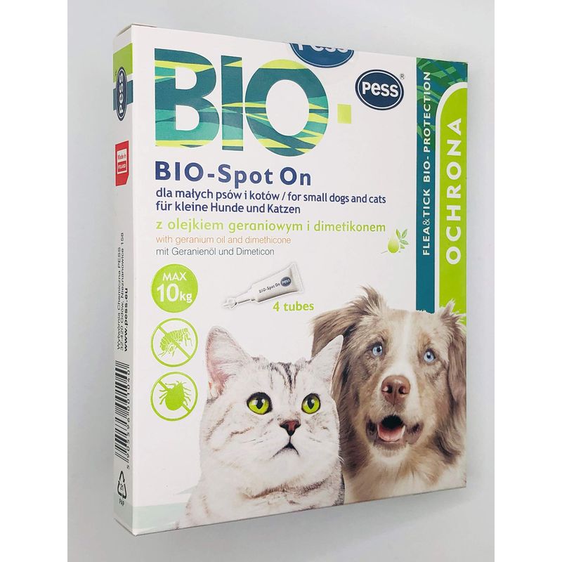 BIO-Spot On 4 Pipettes I Natural Remedy Against Ticks and Fleas I Tick ...