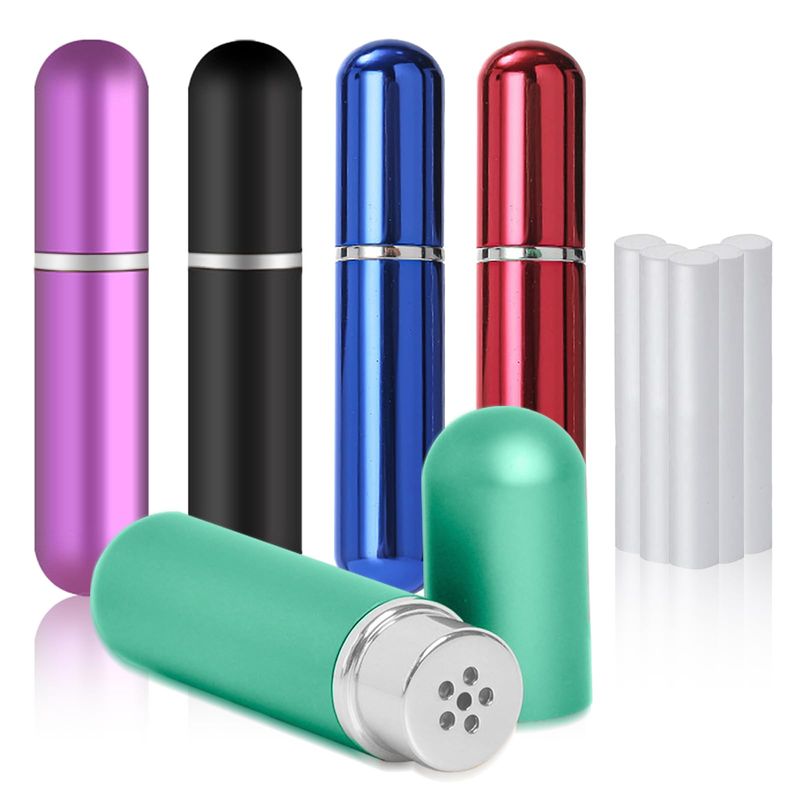 NIIIYTYB 5Pcs Essential Oil Inhaler Tubes Empty Aromatherapy Nasal ...