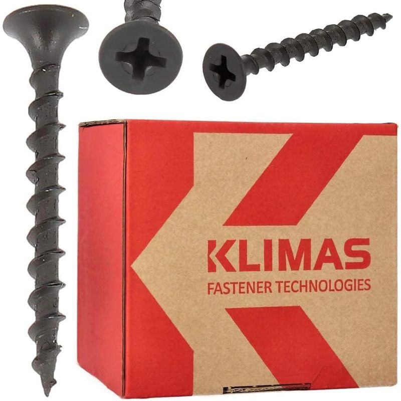 KLIMAS Drywall Screws Countersunk Head Screws for Plasterboard Self ...