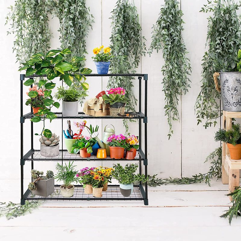 Taylor & Brown 4 Tier Greenhouse Staging and Shelving Racks | Free ...