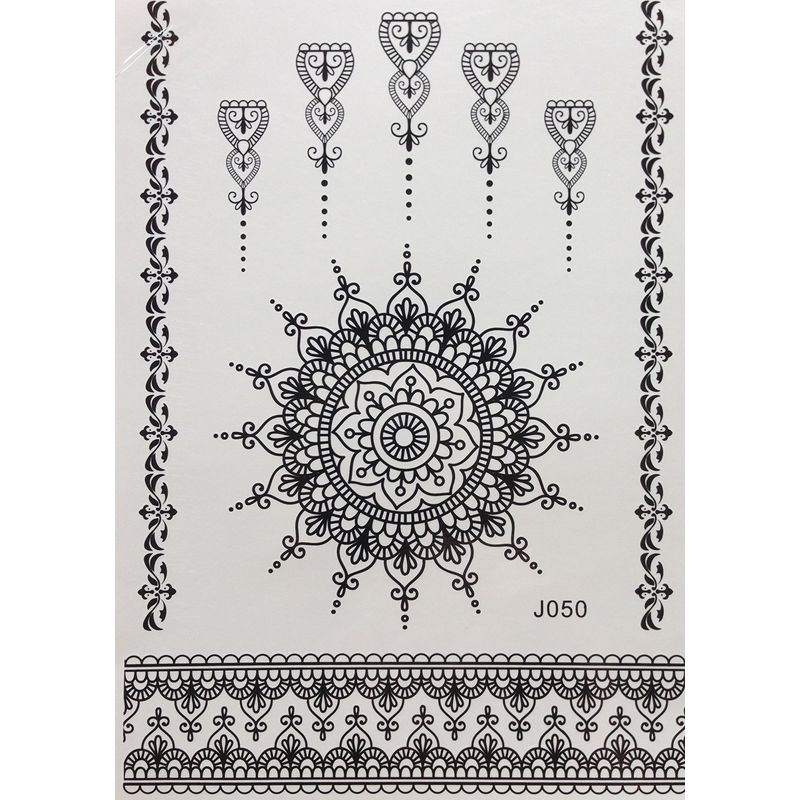 Anna Fake Tattoos Temporary Tattoos Mandala Tattoos Bracelets Tattoos 4 ...