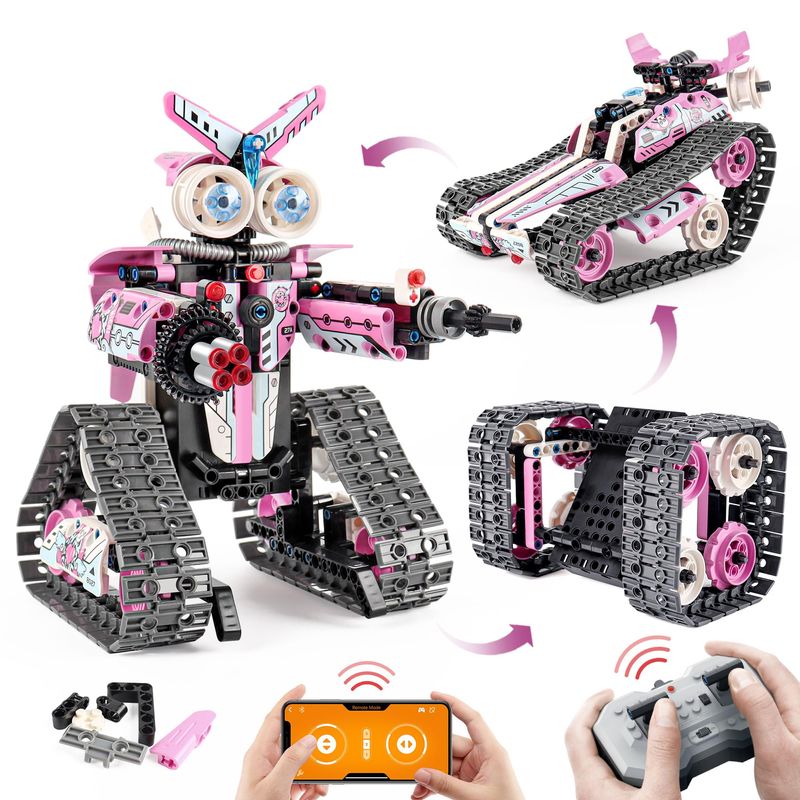 Funbud STEM Projects Robot Building Toys for Kids Ages 7-9 8-12 Years Old, Girls 3 in 1 Remote ...