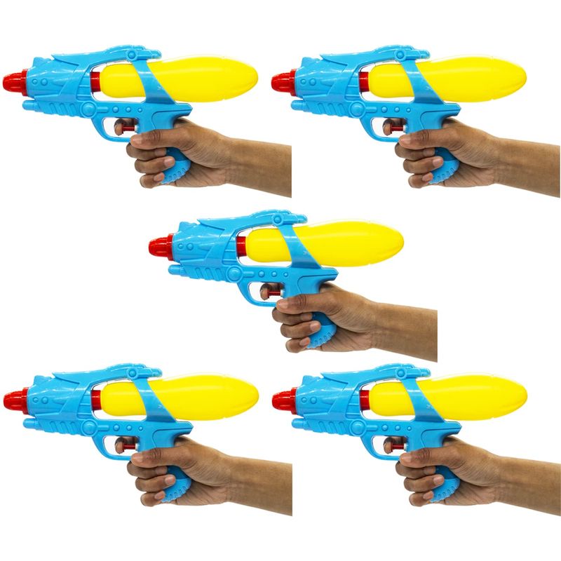Water Gun Summer Pistol for Kids - Pack of 5-26cm x 14cm Water Shooter ...