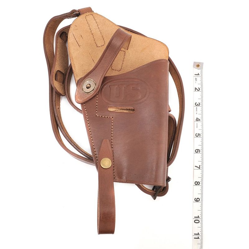 World War Supply M7 Premium Brown Drum Dyed Leather Tanker Shoulder ...