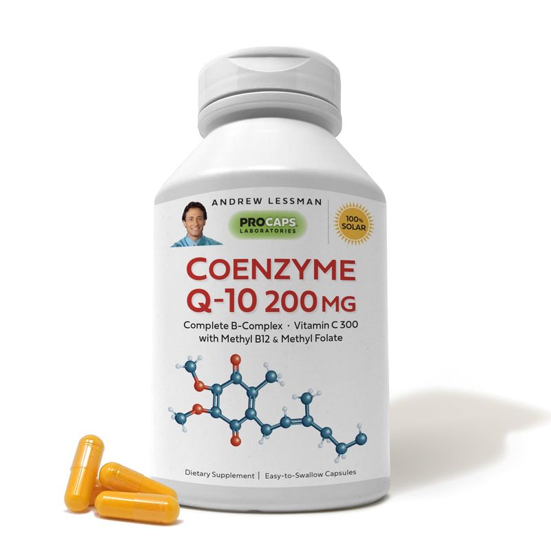 ANDREW LESSMAN Coenzyme Q-10 200 mg 60 Capsules – Essential for Energy ...