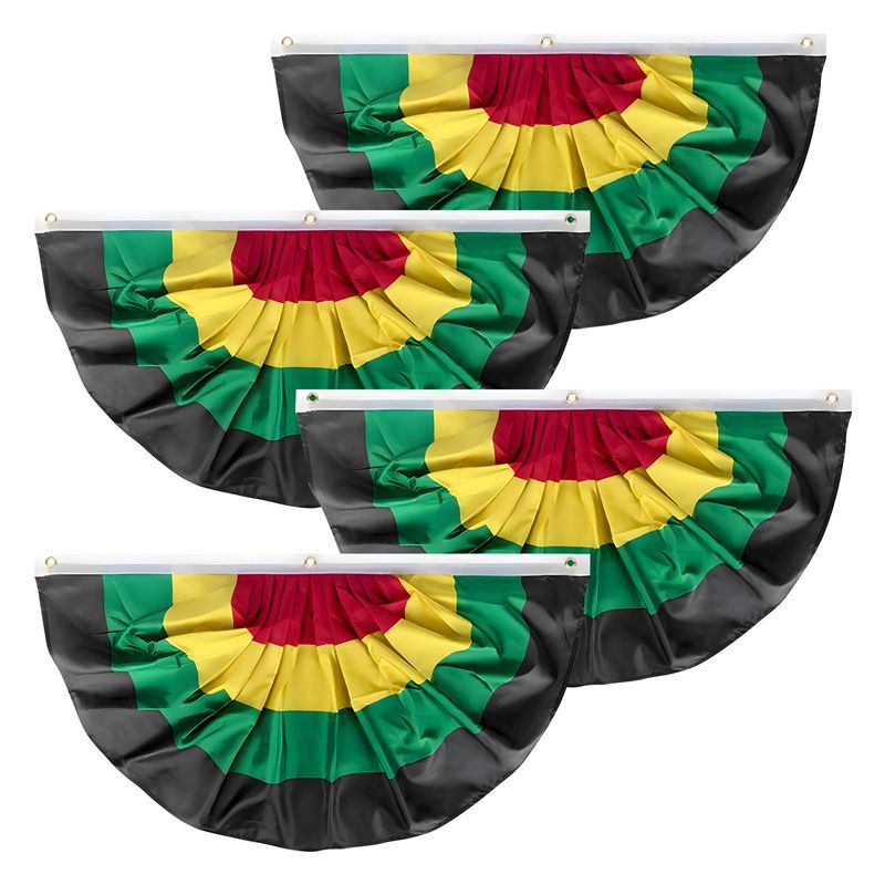 GOAUS Juneteenth Decorations 1.5x3 Ft African American Bunting Flags ...
