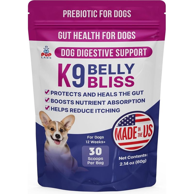 K9 Belly Bliss, All-Natural Gut Health for dogs, vet Approved prebiotic for Do.. - Online ...
