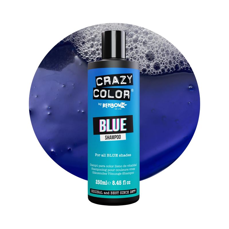 Crazy Color Blue Shampoo for Blue Hair | Maintain, Refresh and Color ...