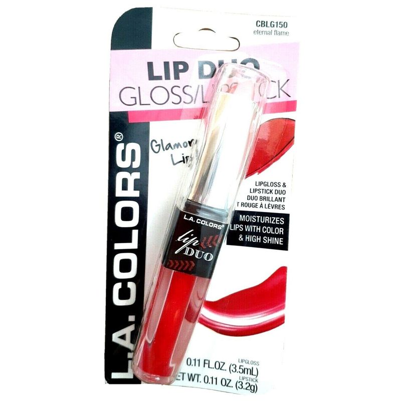 Lip DUO Gloss / Lipstick ~ Eternal Flame #CBLG150 LA Colors - Online ...