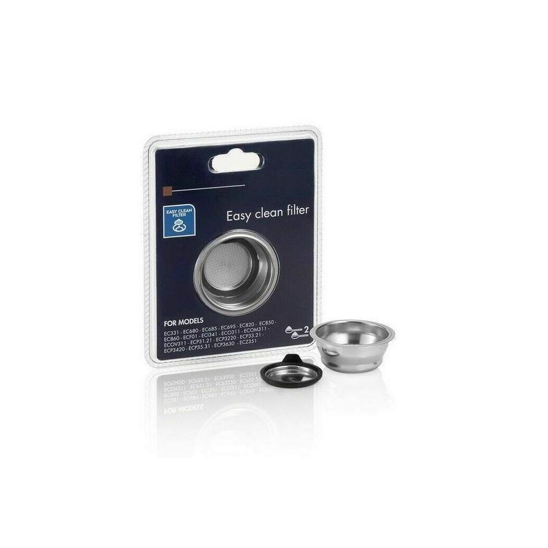 Easy Clean Filter 2 Cups (2x Dose) For Delonghi Automatic Cappuccino ...