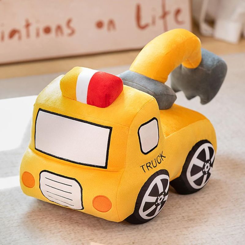 XIYUAN Bus Plush Toy car Plush Simulation School Bus Cute Cartoon ...