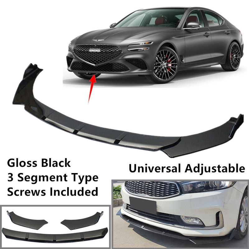 Add-on Universal Adjustable Fit For Genesis G70 22-23 Front Lip Spoiler ...