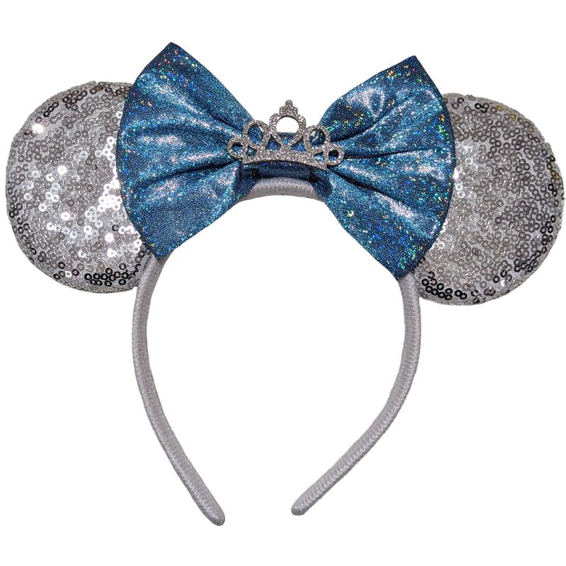 handmade Cinderella Mickey Ears, Cinderella Minnie Ears, Cinderella Ears, Blue Mickey Ears, Elsa ...