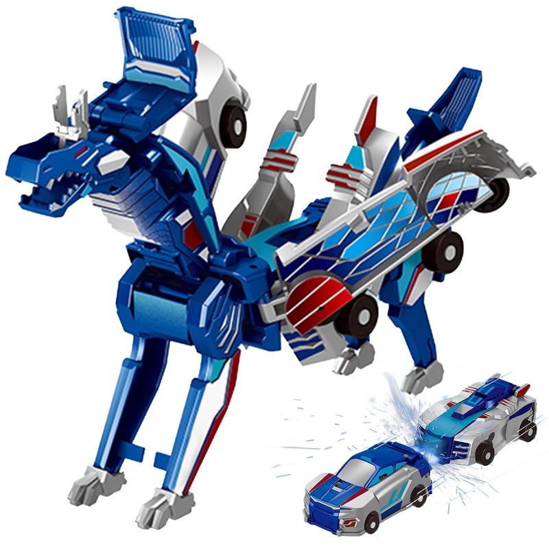 Dinosaur Transformer Car Toy，Automatic Transformer Toy Collision ...