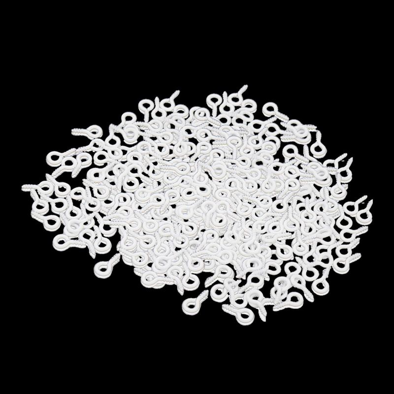 Sscon 300Pcs 5mmX10mm Eye Hooks Screw Eyes Eyelets Screws for Handmade ...