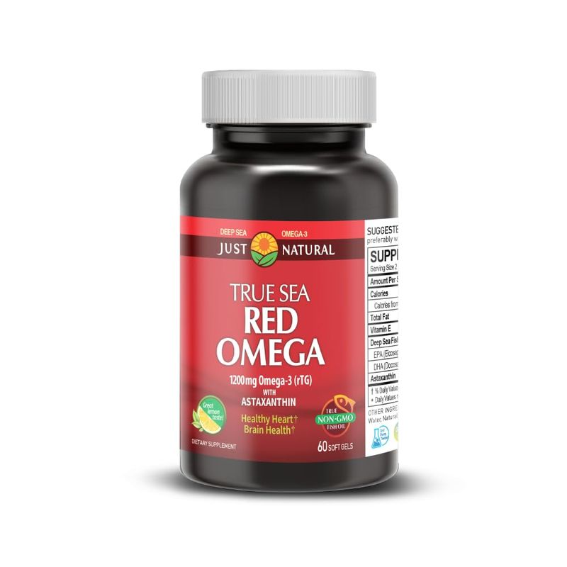 NANOWELL Red Omega-3 with Astaxanthin, DHA & EPA - Immune Support, Fish ...