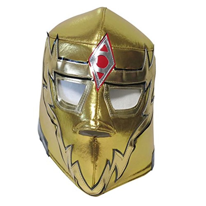 Maskedmania CMLL Technico Mascara Dorada (Gran Metallic) Cheering Mask ...