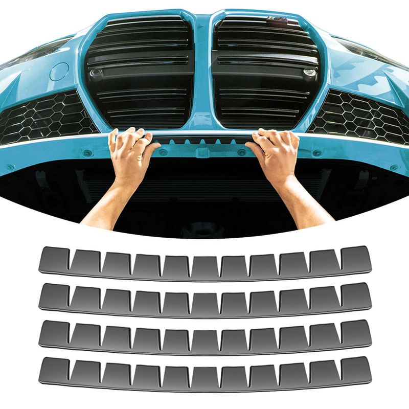 Front Bumper Scrape Guard for Cars 4 Pack, Polyurethane Front Bumper ...