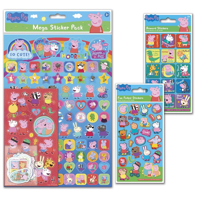Peppa Pig Mega Sticker Collection | Big Bundle for Scrapbooking and ...