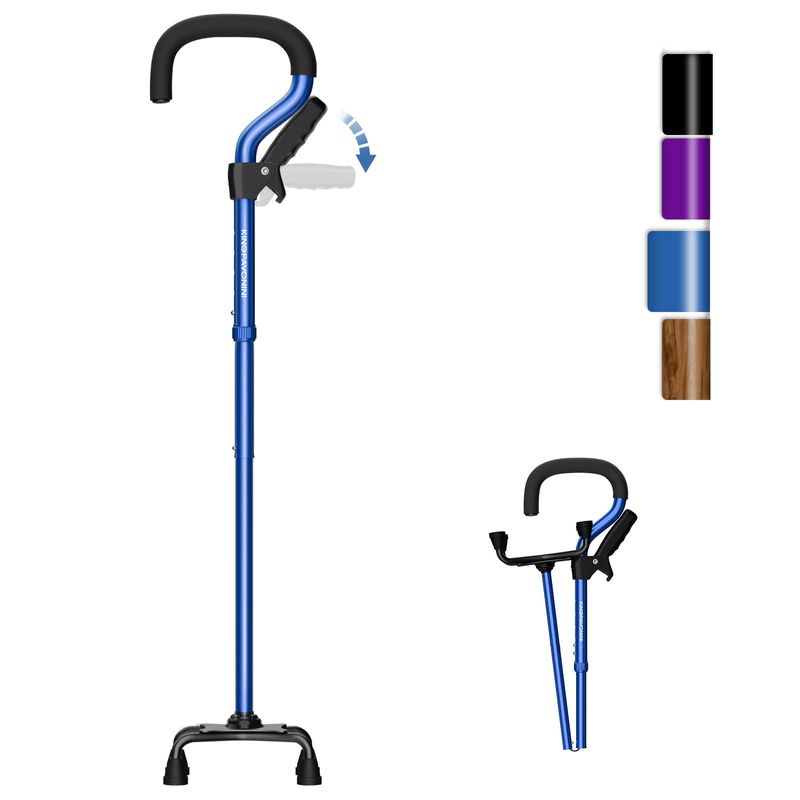 KingPavonini Canes for Women/Men with Second Handle, Foldable ...