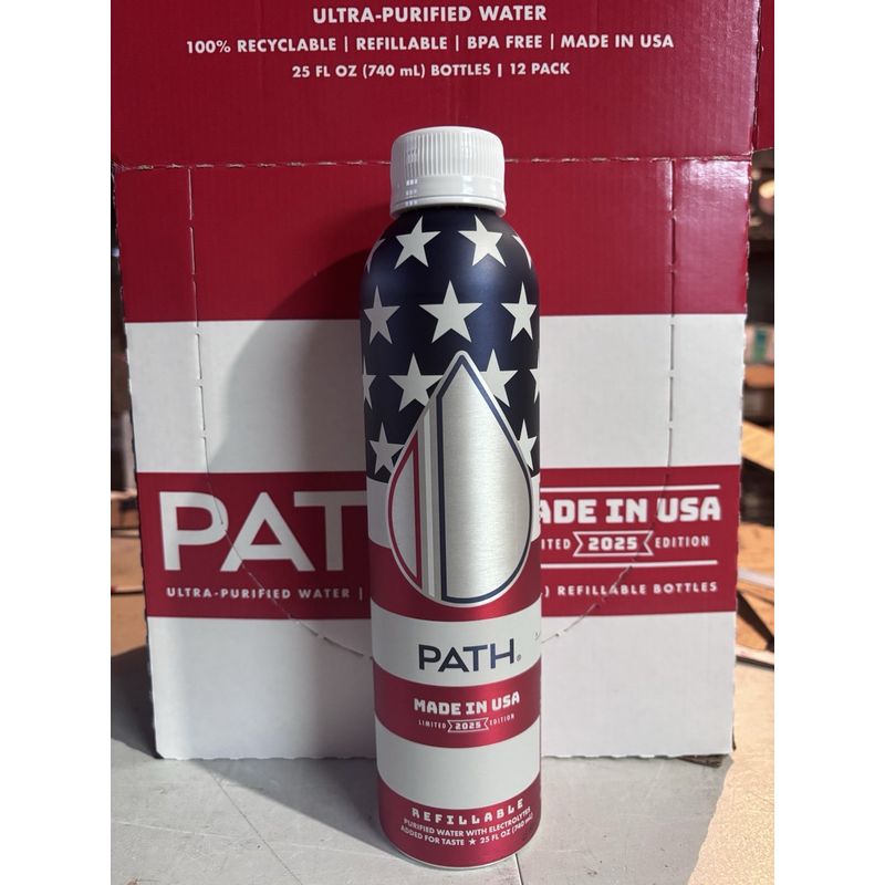 PATH Ultra-Purified Water 100% Recyclable 25 FL OZ | Refillable | 12 ...