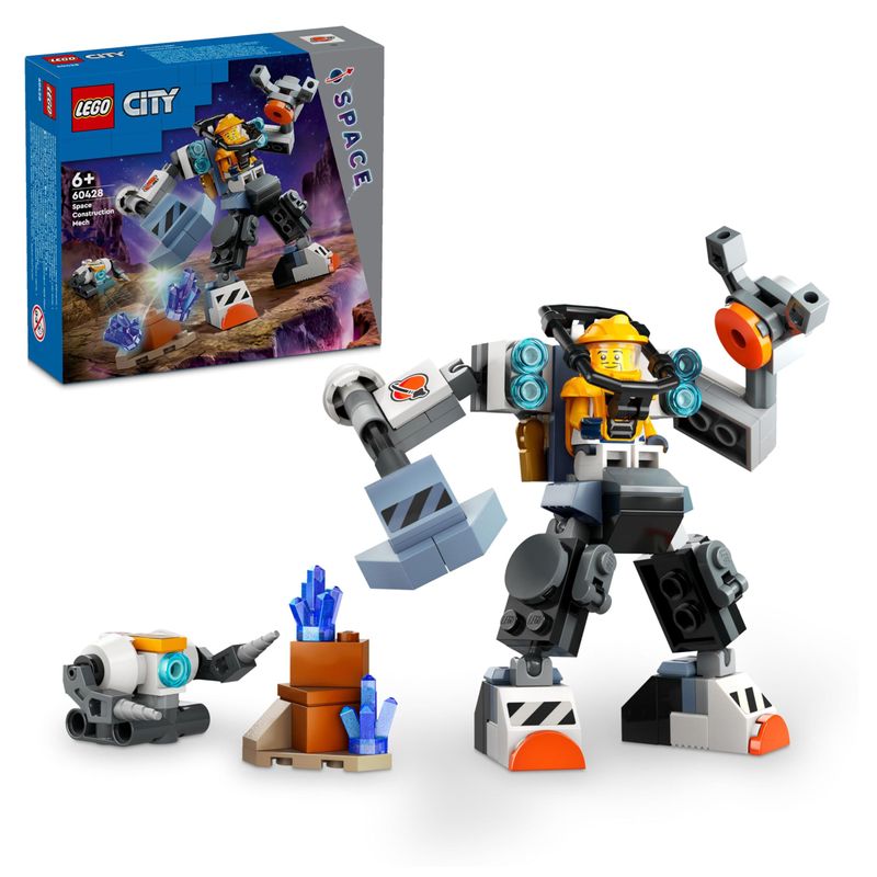 LEGO City Space Construction Mech Suit, Action Figure Toy for 6 Plus ...