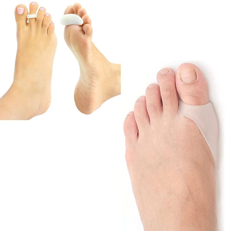 PEDIMEND Silicone Gel Big Toe Bunion Guard + Silicone Gel Hammer Toe ...