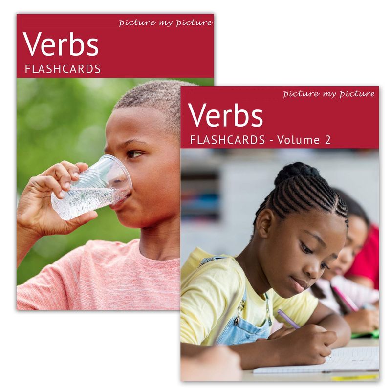 Verb Flash Cards Volume 1 and 2 | 80 Action Language Builder Picture ...