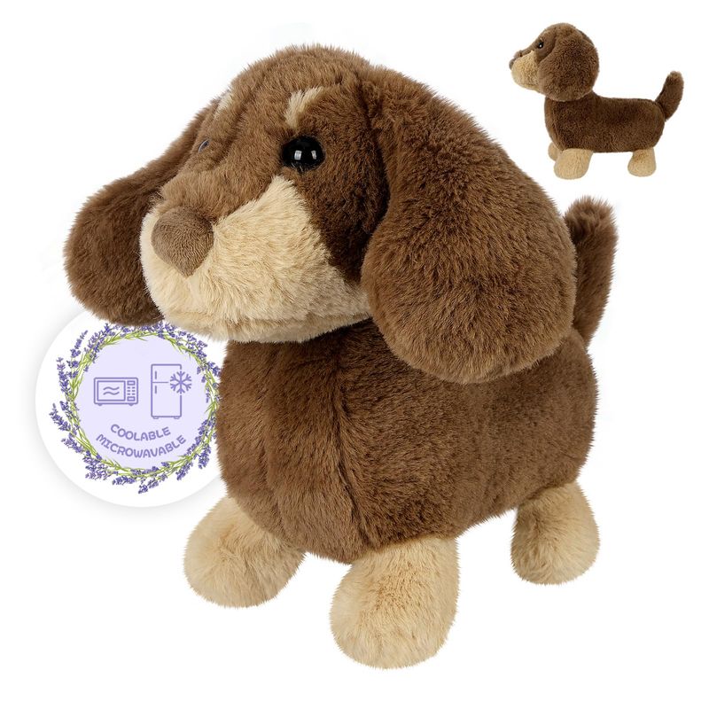 SuzziPals Heatable & Coolable Dachshund Stuffed Animal, Microwavable ...