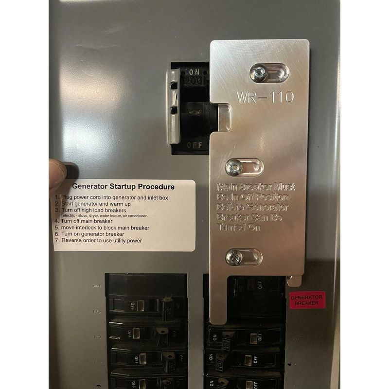 Generator Interlock Kit , Square D 200 Amp Panel - Online Marketplace ...