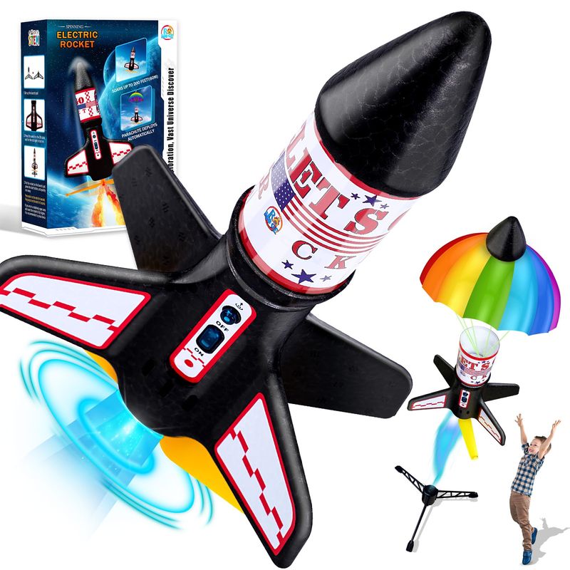 ROHSCE Rocket Launcher for Kids 8-12, Electric Powered Toy Rocket ...