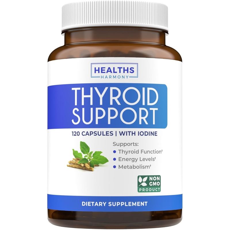 Healths Harmony Thyroid Support Complex with Iodine 120 Capsules ...
