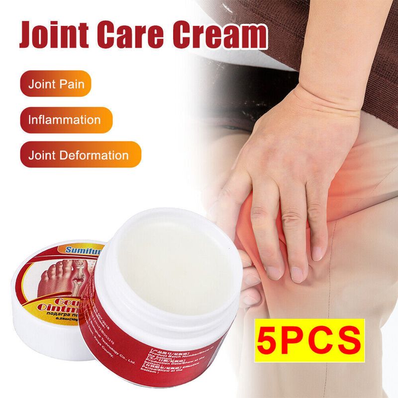 5xJoint Pain Relief Cream Gout Treatment Cream Reduce Swelling Pain For ...