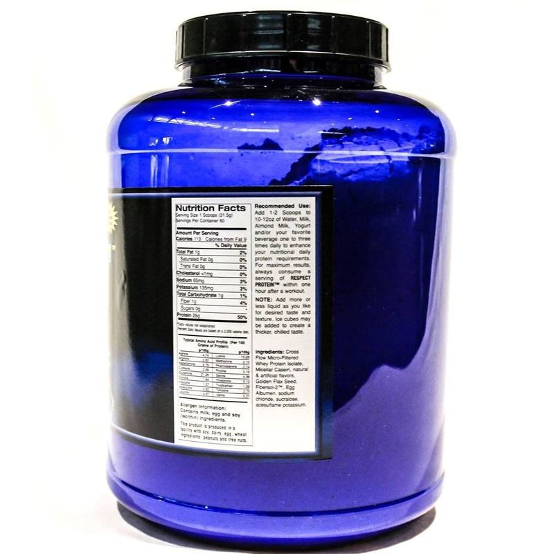 Superfood Protein Shake- Respect Protein Vanilla Ice Cream 60 Servings ...