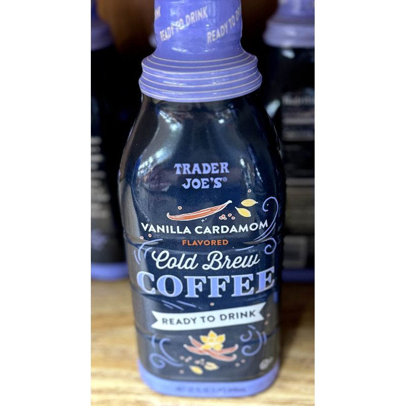 Trader Joe's Vanilla Cardamom Flavored Cold Brew Coffee Ready to Drink ...