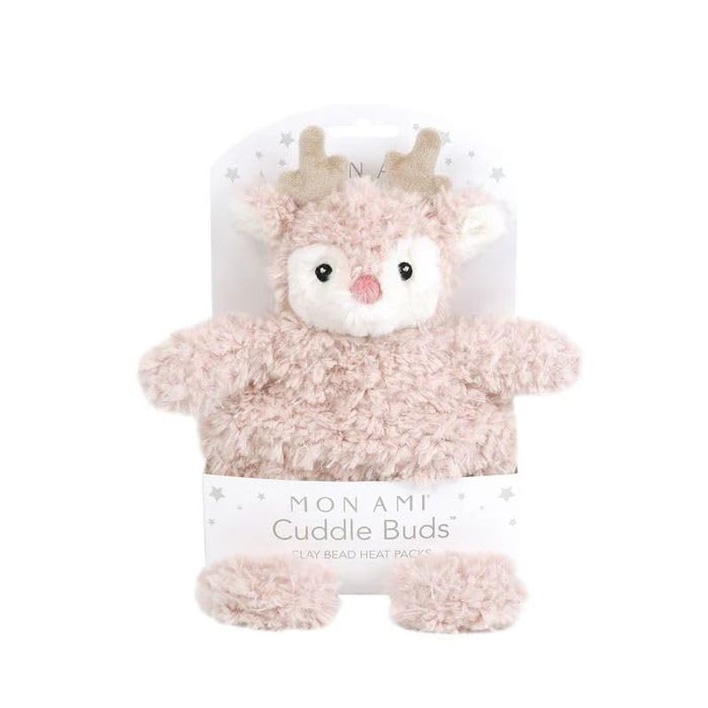 MON AMI Noelle Reindeer Cuddle Bud - 12”, Microwavable Stuffed Animal ...