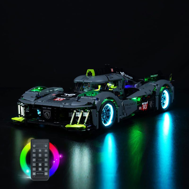 Remote Control Light Kit Compatible with Lego Technic Peugeot 9X8 24H ...