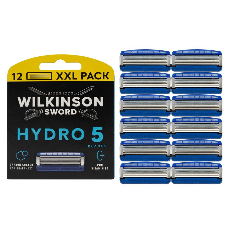 Wilkinson Sword - Hydro 5 Razors for Men, 12 Replacement Blades ...